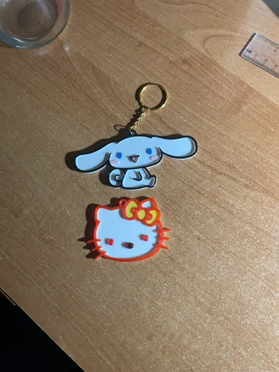 Hello Kitty Keychains by MaLo3d - MakerWorld