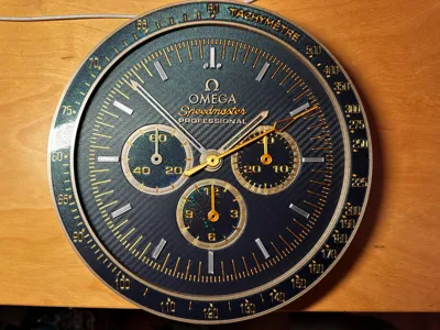 Omega Speedmaster Clock (Clock Kit 011) - Free 3D Print Model - MakerWorld