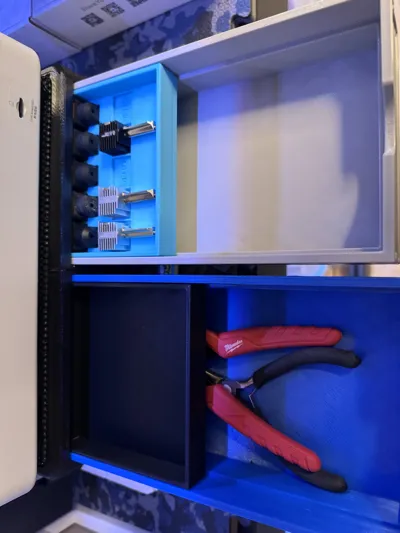 A1 Storage Bin Base + Build Plate Storage Add-on by 3DxSC MakerWorld ...