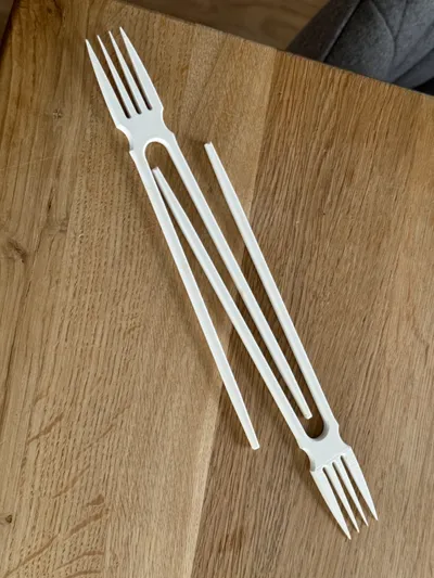 forkstick: a chopstick and fork fusion by stevato04 MakerWorld ...