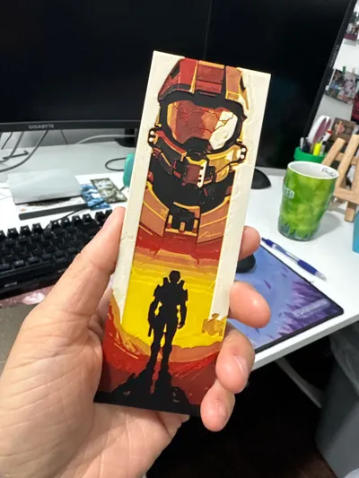 Halo Bookmark Collection #1 - Free 3D Print Model - MakerWorld