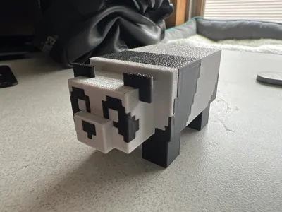 minecraft panda by divido MakerWorld: Download Free 3D Models