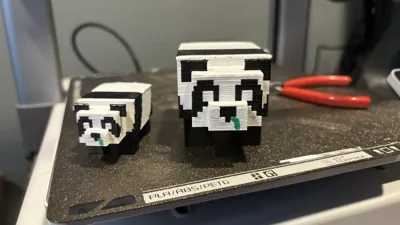 minecraft panda by divido MakerWorld: Download Free 3D Models
