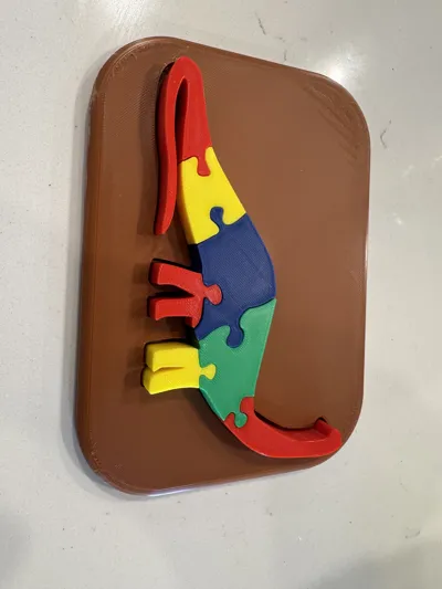 Brontosaurus - Puzzle for Kids by AndreMakerWorld: Download Free 3D Models