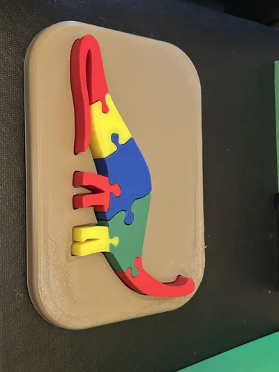 Brontosaurus - Puzzle for Kids by AndreMakerWorld: Download Free 3D Models