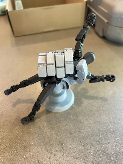 Dummy 13 posable hand (500%, print-in-place,stand) Remixed by Vasichkin MakerWorld: Download ...