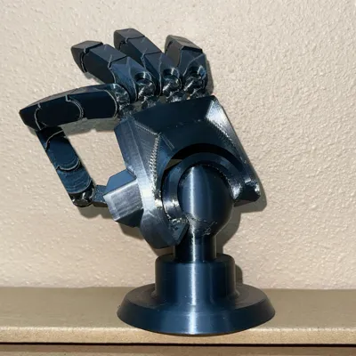 Dummy 13 posable hand (500%, print-in-place,stand) Remixed by Vasichkin MakerWorld: Download ...