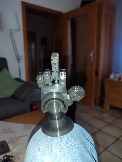 Dummy 13 posable hand (500%, print-in-place,stand) Remixed by Vasichkin MakerWorld: Download ...