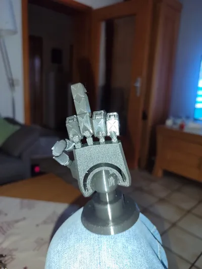 Dummy 13 posable hand (500%, print-in-place,stand) Remixed by Vasichkin MakerWorld: Download ...