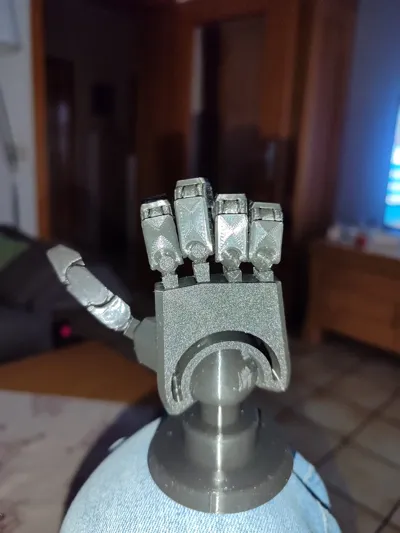 Dummy 13 posable hand (500%, print-in-place,stand) Remixed by Vasichkin MakerWorld: Download ...