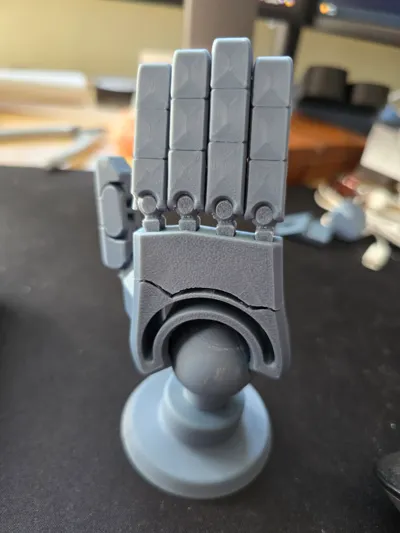 Dummy 13 posable hand (500%, print-in-place,stand) Remixed by Vasichkin MakerWorld: Download ...