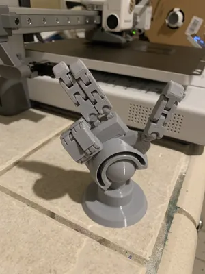 Dummy 13 posable hand (500%, print-in-place,stand) Remixed by Vasichkin MakerWorld: Download ...