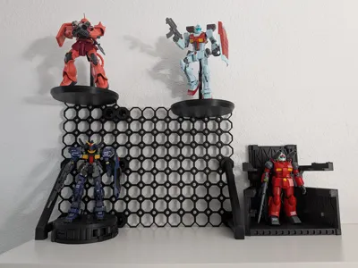 Multiboard Round Display Shelves Remixed by simon MakerWorld: Download ...