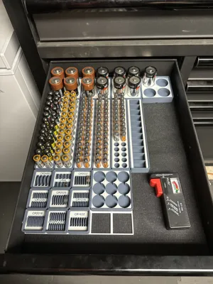 Gridfinity - Battery Holders by Sebacho9 MakerWorld: Download Free 3D Models