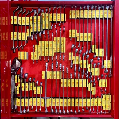 Gridfinity Universal Wrench Tray with label system by snjames316 ...