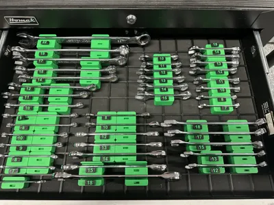 Gridfinity Universal Wrench Tray with label system by snjames316 ...