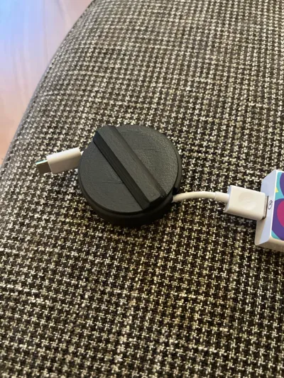USB Cable Reel v2.0 / Organizer / storage / travel - Free 3D Print ...