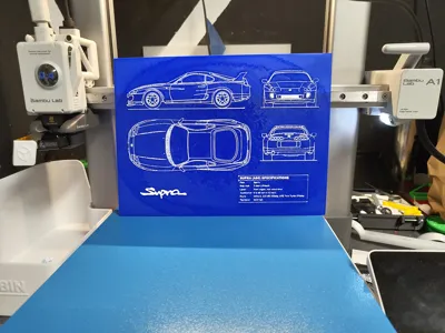 MK4 Supra Blueprint by McMuckBoneMakerWorld: Download Free 3D Models