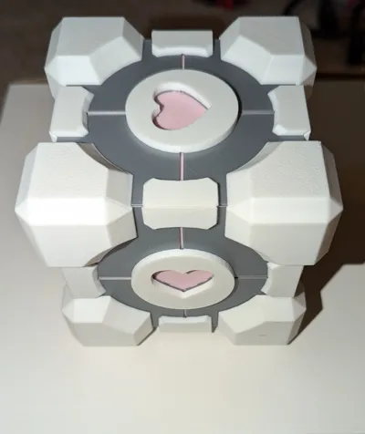 Portal Companion Cube box by Zaxxon64 MakerWorld: Download Free 3D Models