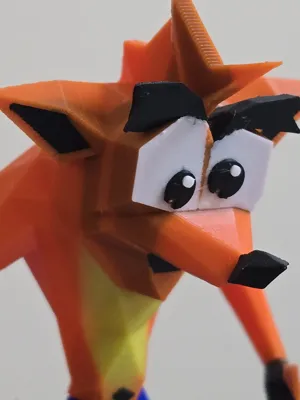 Low poly retro Crash figure by Namiiria MakerWorld: Download Free 3D Models