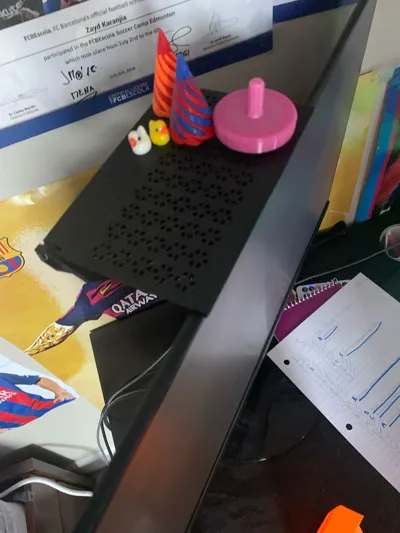 Adjustable Monitor Shelf w/ Rocket Isogrid Pattern Remixed by user ...