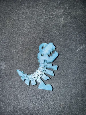 Flexi Rex KeyChain. Mini Dinosaur Keychain Remixed by 心心心 MakerWorld ...