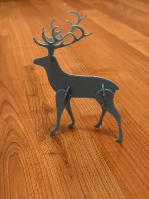 Christmas Deer Kit Card by SabreDesign MakerWorld: Download Free 3D Models
