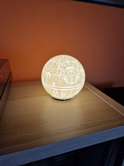 StarWars big deathstar lamp Led 001 Kit by Olivier3dPrint MakerWorld ...