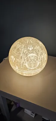 StarWars big deathstar lamp Led 001 Kit by Olivier3dPrint MakerWorld ...