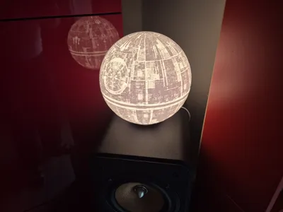 StarWars big deathstar lamp Led 001 Kit by Olivier3dPrint MakerWorld ...