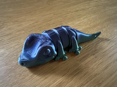 Cute Flexible Gecko (Toy, Keychain & Magnet) by Valeria Momo & Mattia ...