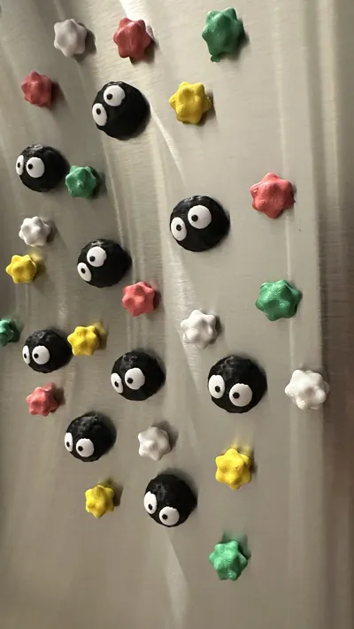 Soot Sprite Magnets - Free 3D Print Model - MakerWorld