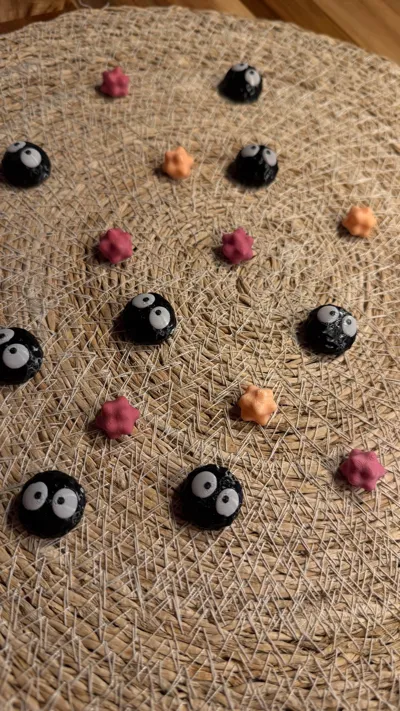 Soot Sprite Magnets - Free 3D Print Model - MakerWorld