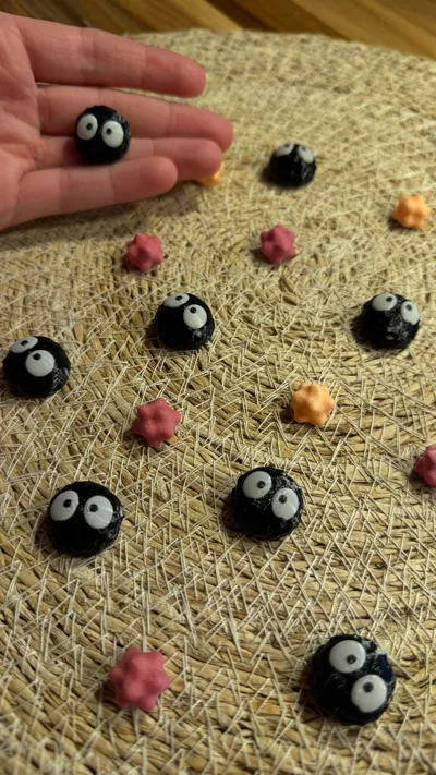 Soot Sprite Magnets - Free 3D Print Model - MakerWorld