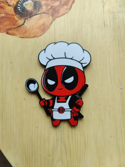 Chef Deadpool & Wolverine Fridge Magnets by Visions Built - MakerWorld