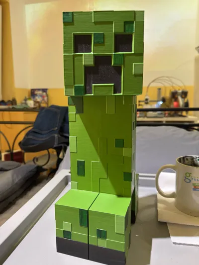 Minecraft creeper toy - positionable by MAT_3D MakerWorld: Download ...