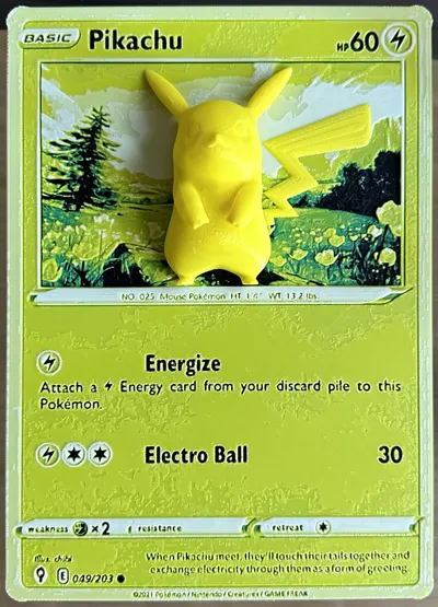 Oversized Pikachu Pokemon Card - Hueforge Hybrid Print by cyanidesugar ...