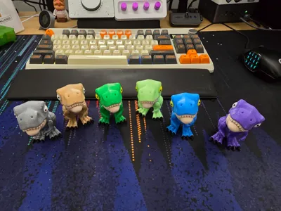 BITING T-REX (MULTIPART PRINT) by IDMyron MakerWorld: Download Free 3D ...