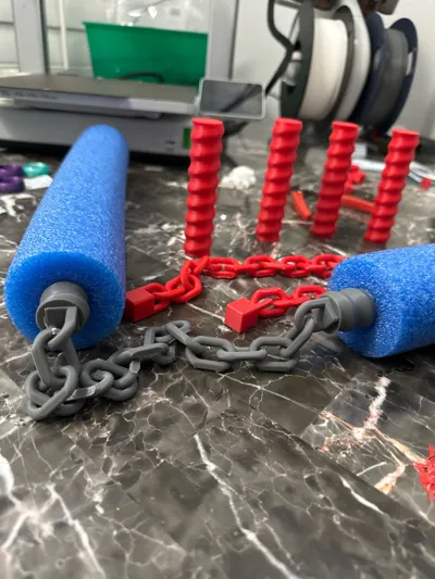 Pool Noodle Nunchucks! - Free 3D Print Model - MakerWorld