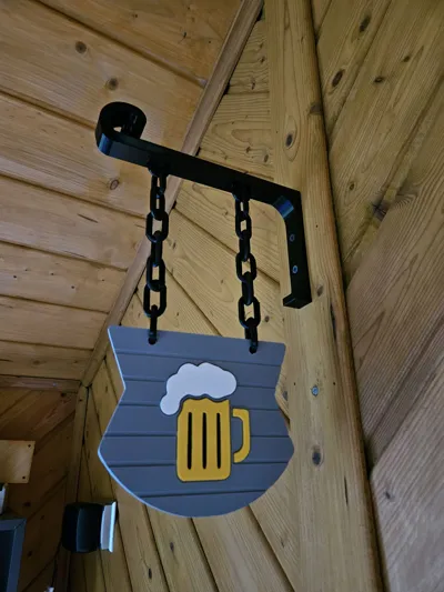 Hanging Tavern Sign with Beer Mug Design by House of 3D MakerWorld ...