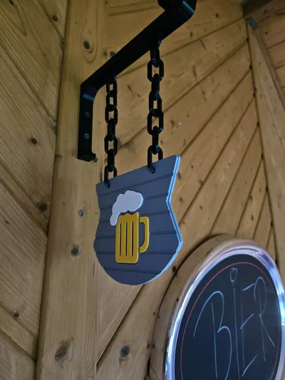 Hanging Tavern Sign with Beer Mug Design by House of 3D MakerWorld ...