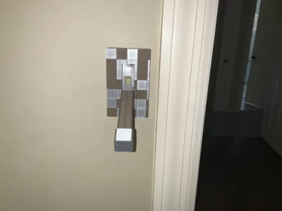 Single lever wall switch - minecraft by RM Engineering MakerWorld: Download Free 3D Models