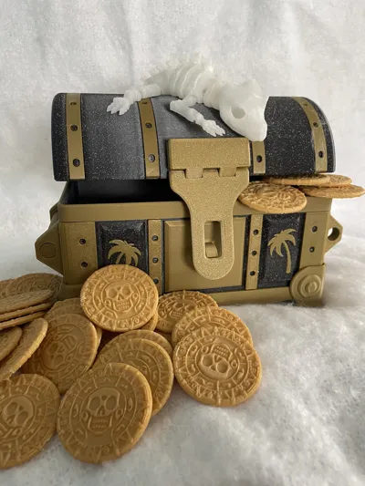 Pirates Treasure Chest by muddymaker MakerWorld: Download Free 3D Models