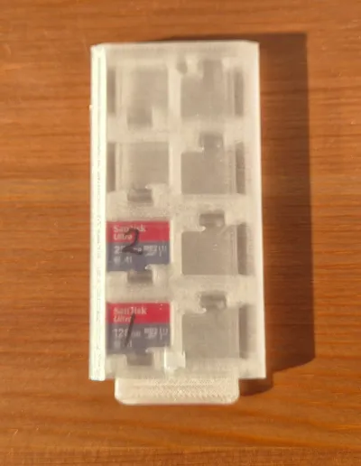 Micro SD Card Case/Box/Organizer by Sirius3D MakerWorld: Download Free ...