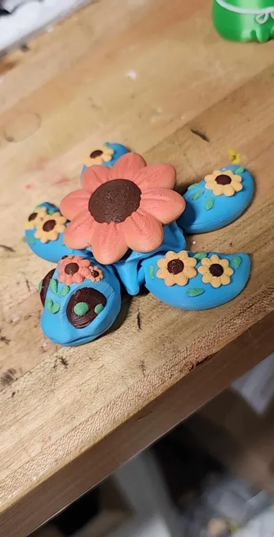 Sunflower Turtle by Taikounou MakerWorld: Download Free 3D Models