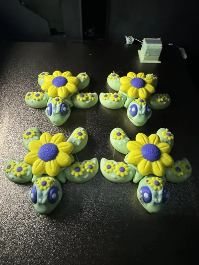 Sunflower Turtle by Taikounou MakerWorld: Download Free 3D Models