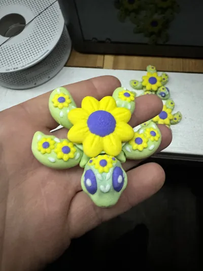 Sunflower Turtle by Taikounou MakerWorld: Download Free 3D Models