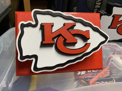 NFL Kansas City Chiefs Floating Logo Sign by HangarDesigns - MakerWorld