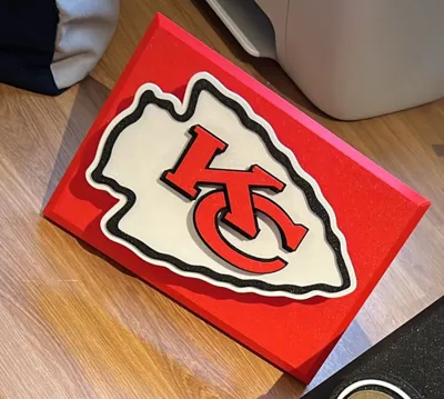NFL Kansas City Chiefs Floating Logo Sign by HangarDesigns - MakerWorld