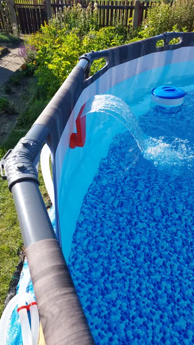 Intex pool fountain direct mounting (no supports) by BlazKMakerWorld ...